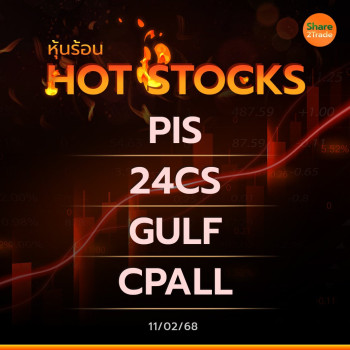 Hot Stocks ประจำวันที่ 11/02/2568 | Share2Trade